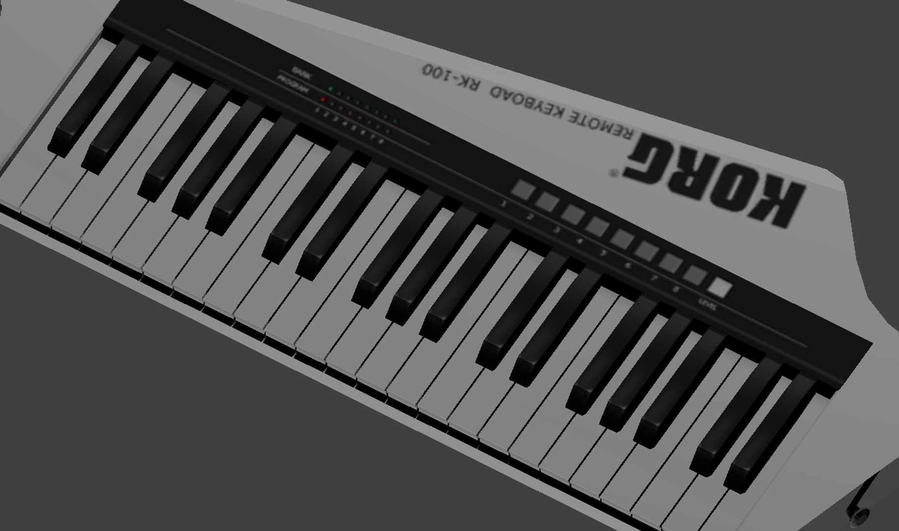 Korg Keytar Rk-100 White 3D Model - TurboSquid 1294601
