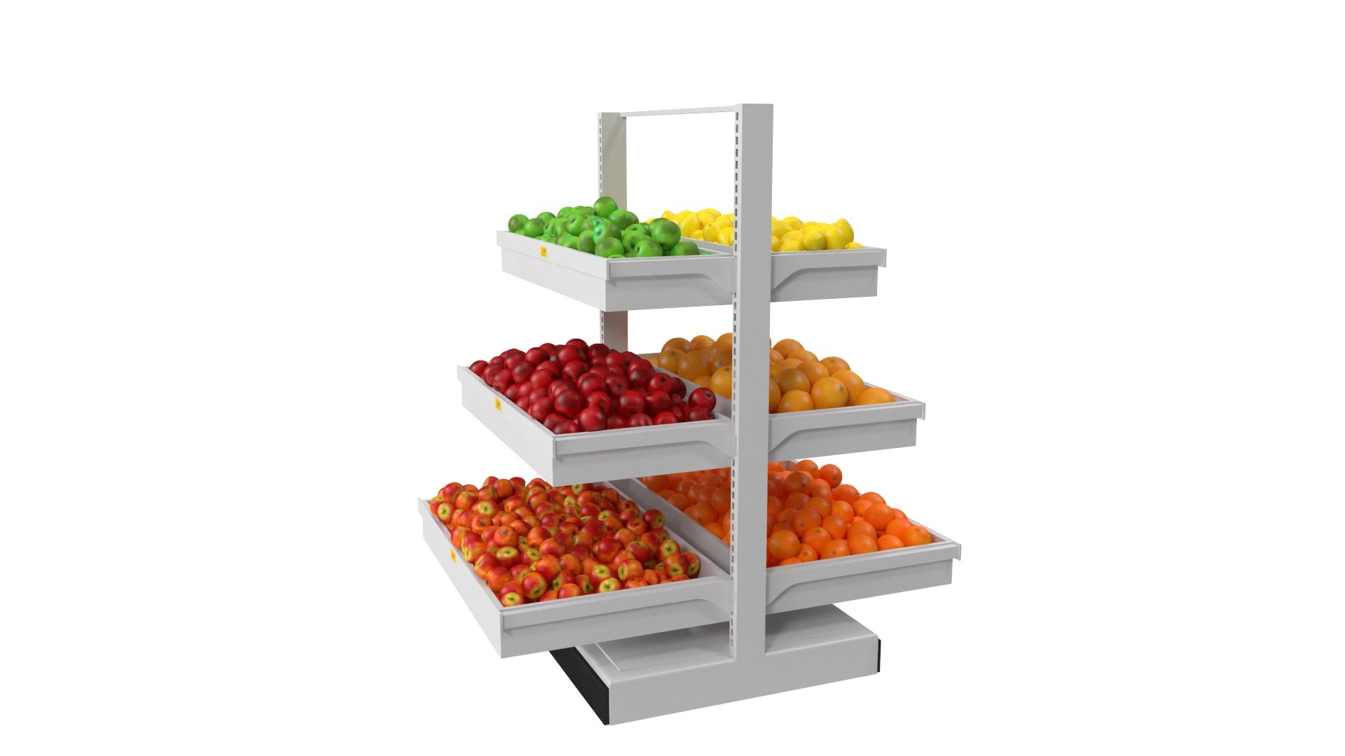 3D Model Supermarket Fruits Shelf - TurboSquid 2174330