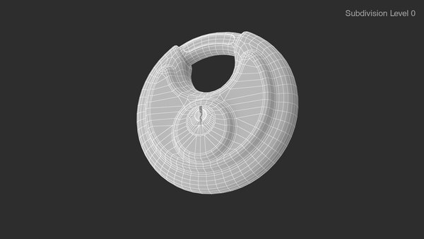 Steel Round Padlock 3D Model 3D model - TurboSquid 1921856