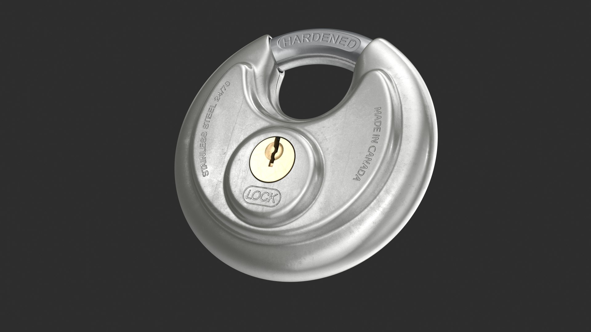 Steel Round Padlock 3D Model 3D Model - TurboSquid 1921856