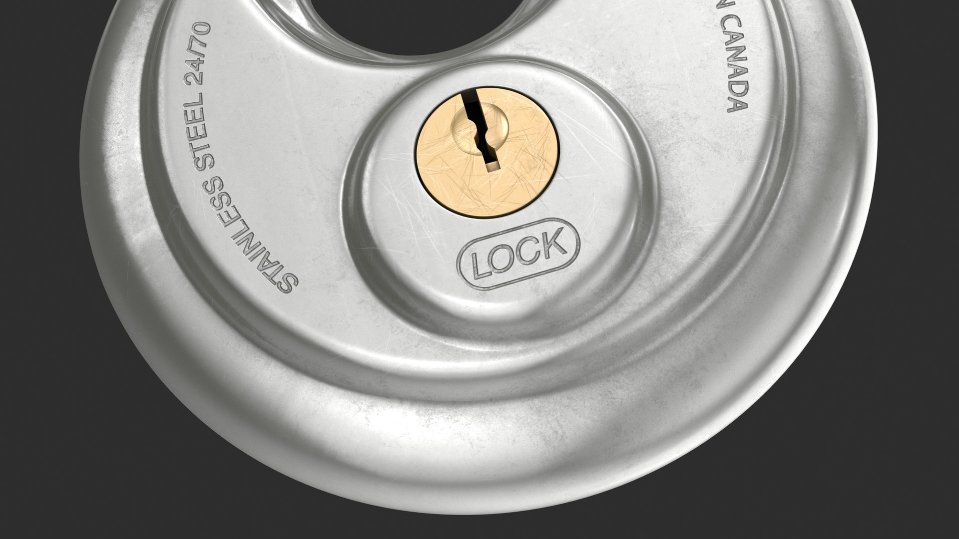 Steel Round Padlock 3D Model 3D Model - TurboSquid 1921856