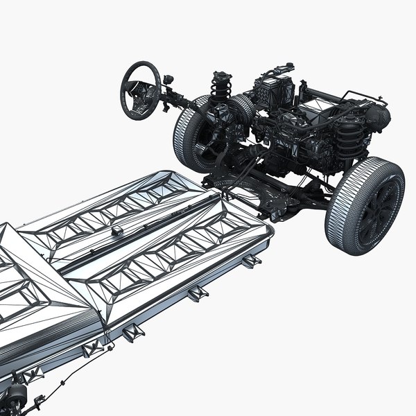 Electric car chassis 3D model - TurboSquid 1628171
