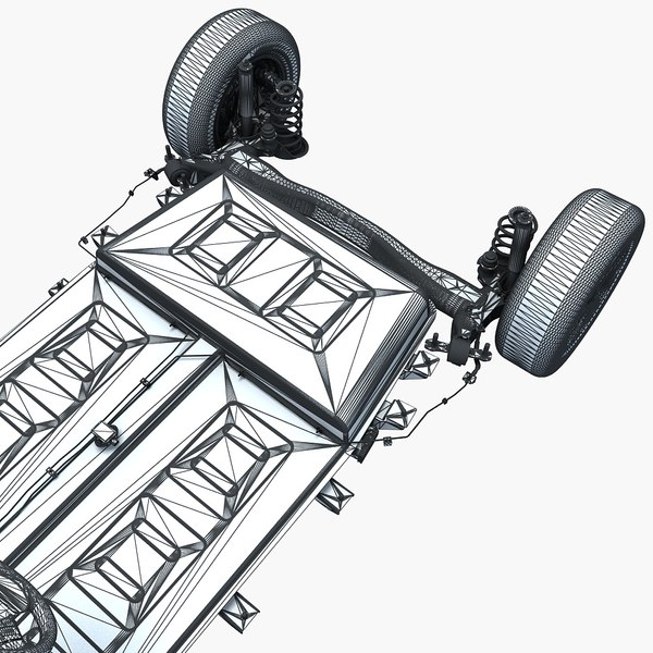 Electric car chassis 3D model - TurboSquid 1628171