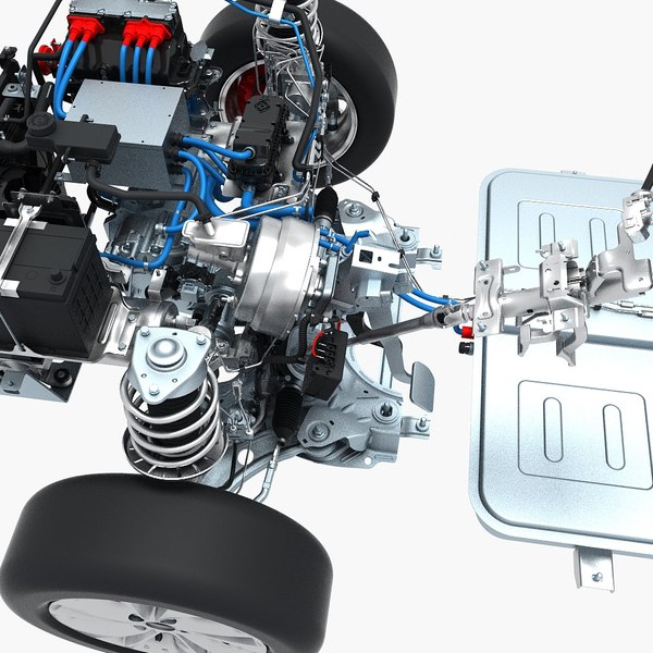 Electric car chassis 3D model - TurboSquid 1628171