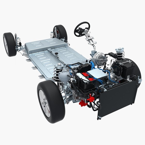Electric car chassis 3D model - TurboSquid 1628171