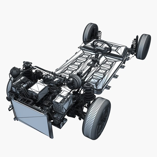 Electric car chassis 3D model - TurboSquid 1628171