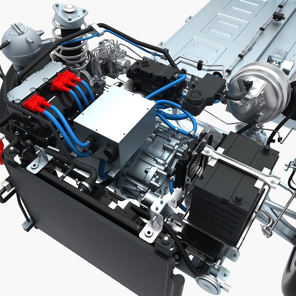 Electric car chassis 3D model - TurboSquid 1628171