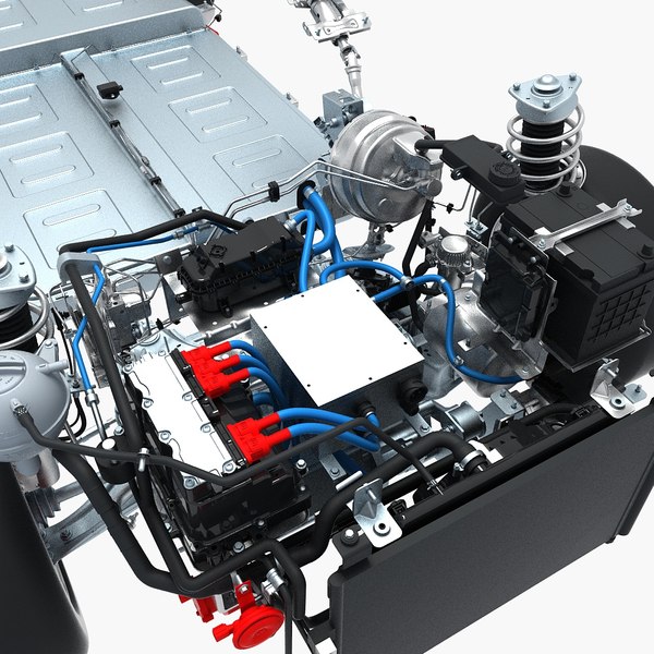 Electric car chassis 3D model - TurboSquid 1628171