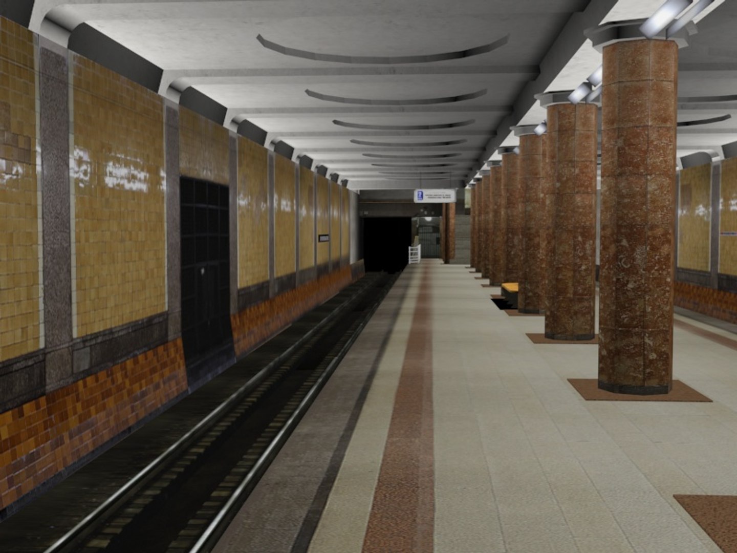 3d Model Subway Station