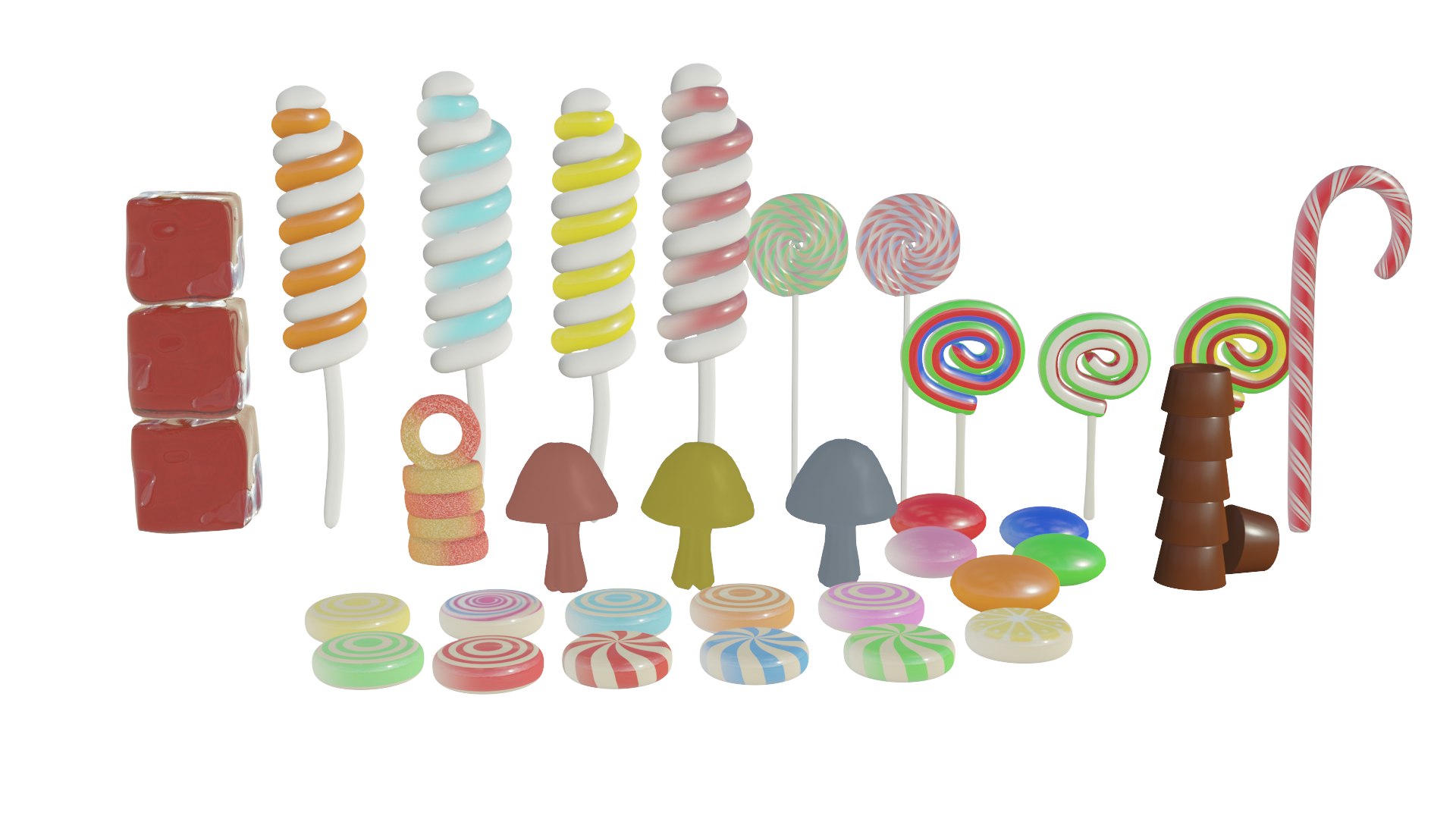 3D CANDY COLLECTION Model - TurboSquid 1865513