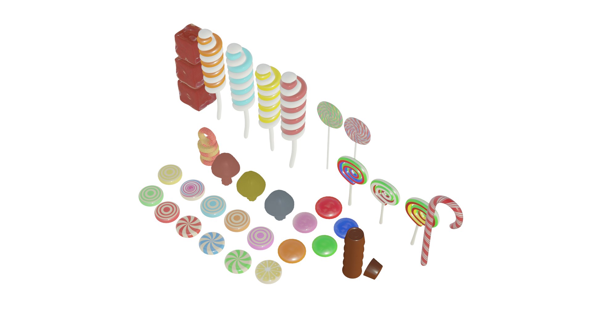 3D CANDY COLLECTION Model - TurboSquid 1865513