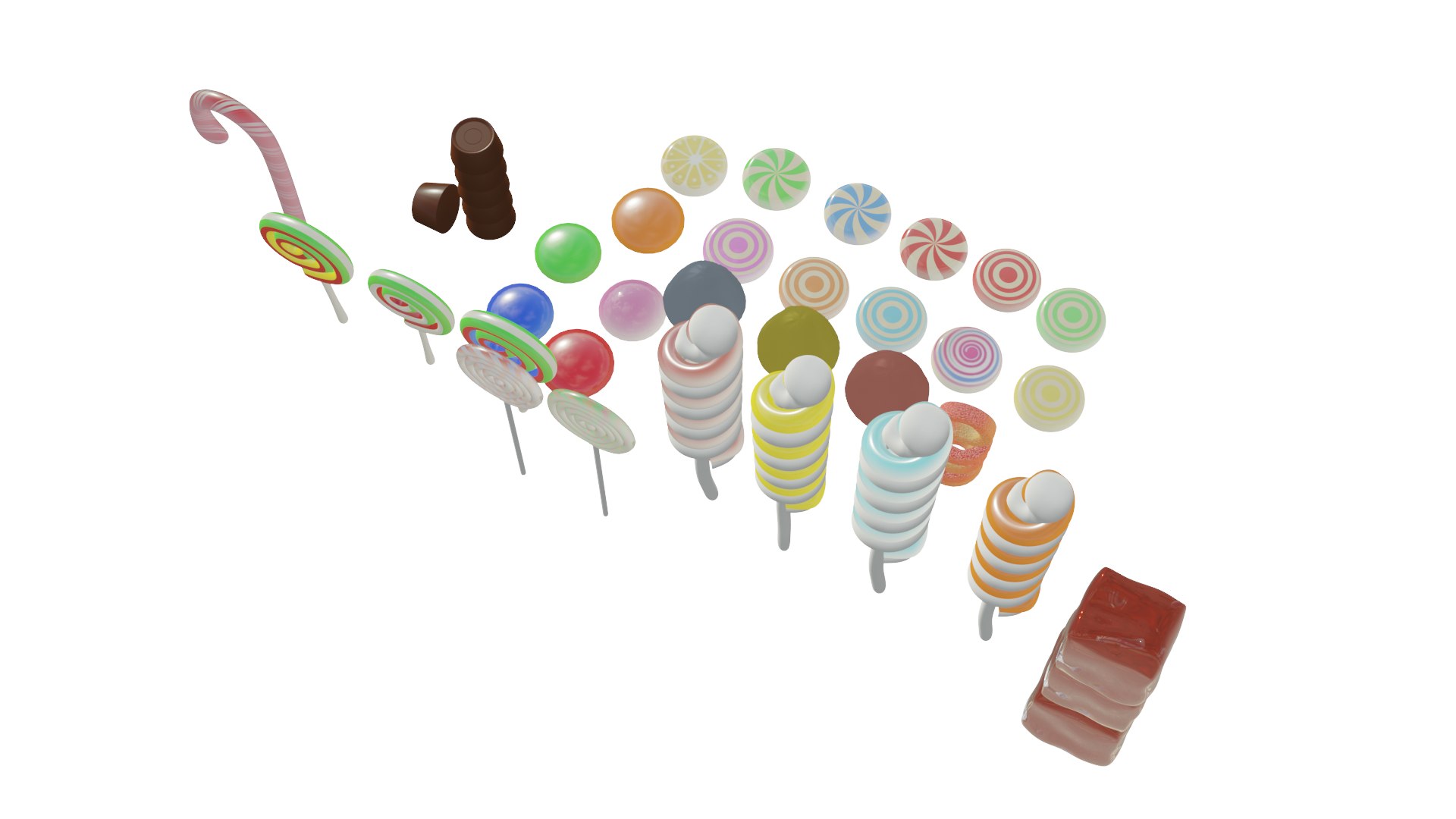 3D CANDY COLLECTION Model - TurboSquid 1865513