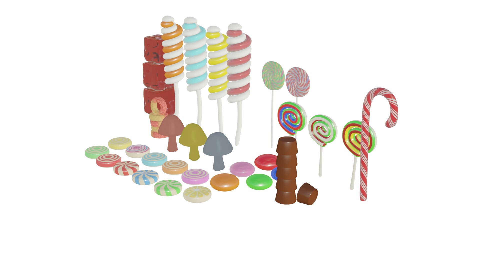 3D CANDY COLLECTION Model - TurboSquid 1865513