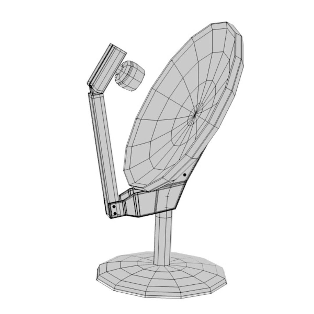 3d model antenna