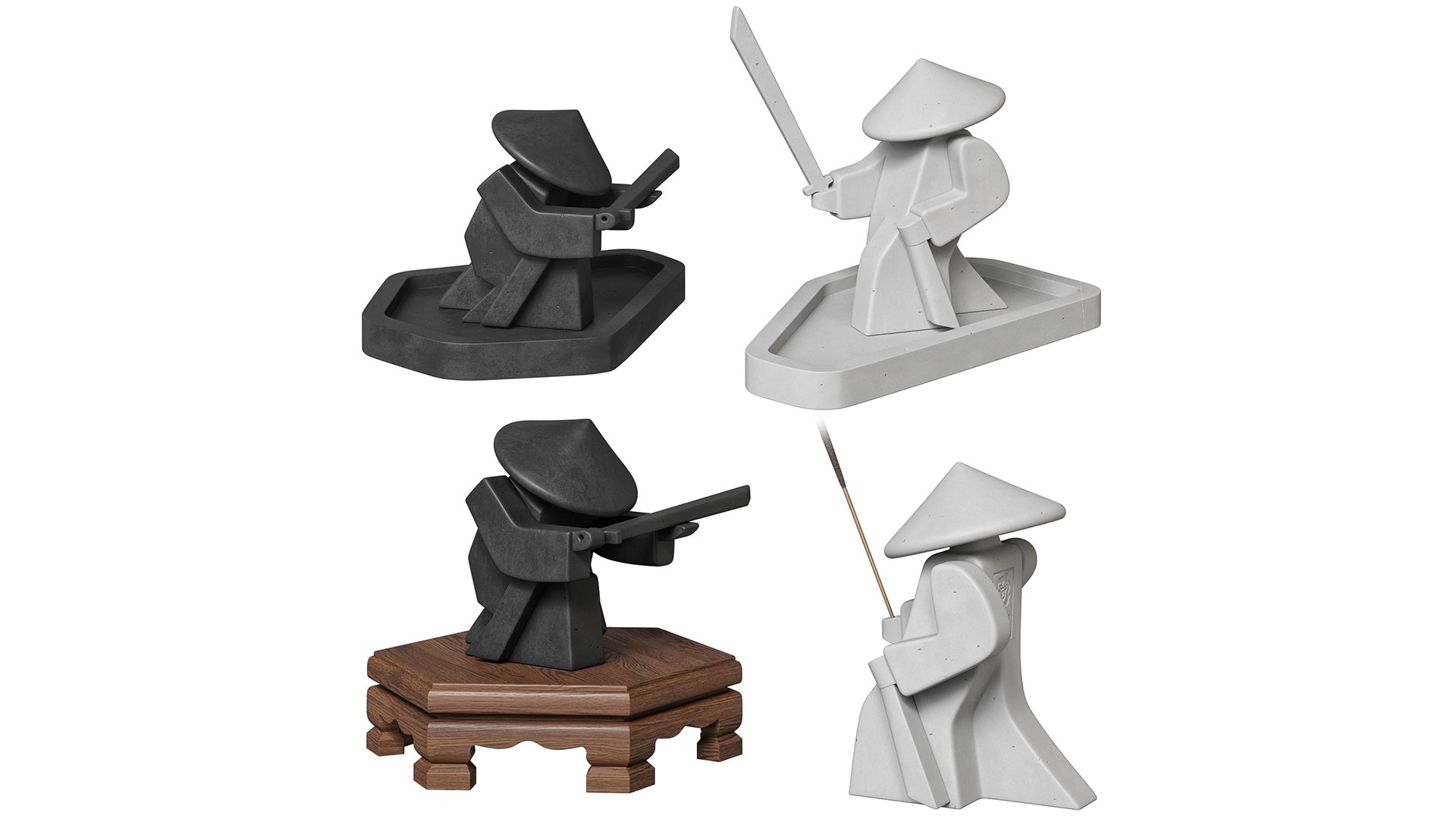 3D Incense Stand Samurai - TurboSquid 2271310