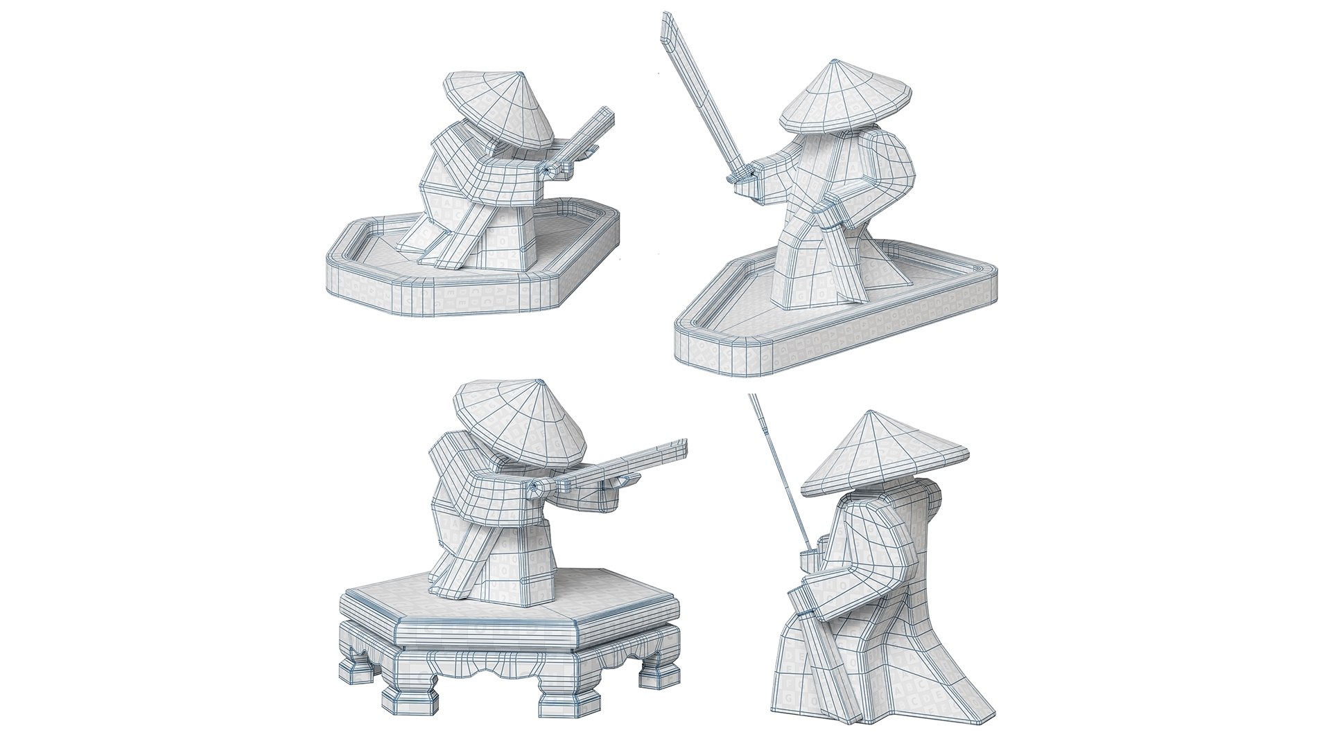 3D Incense Stand Samurai - TurboSquid 2271310