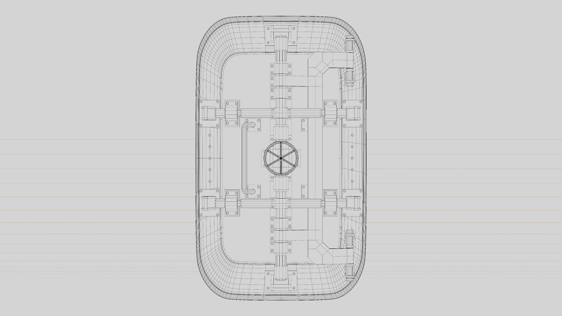 Military Metal Bunker Door 3D Model - TurboSquid 1772532