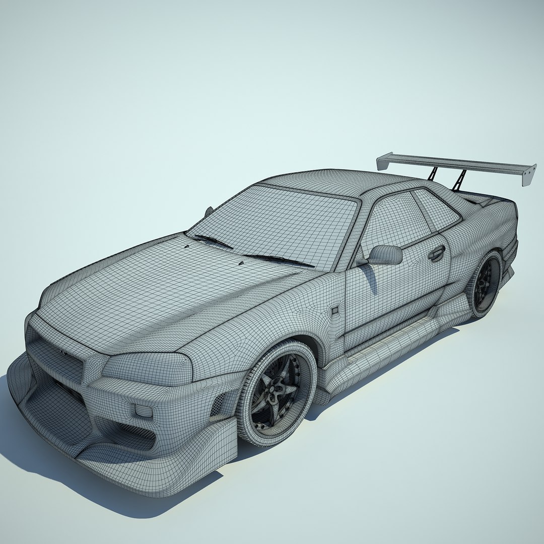 nissan skyline 3d model