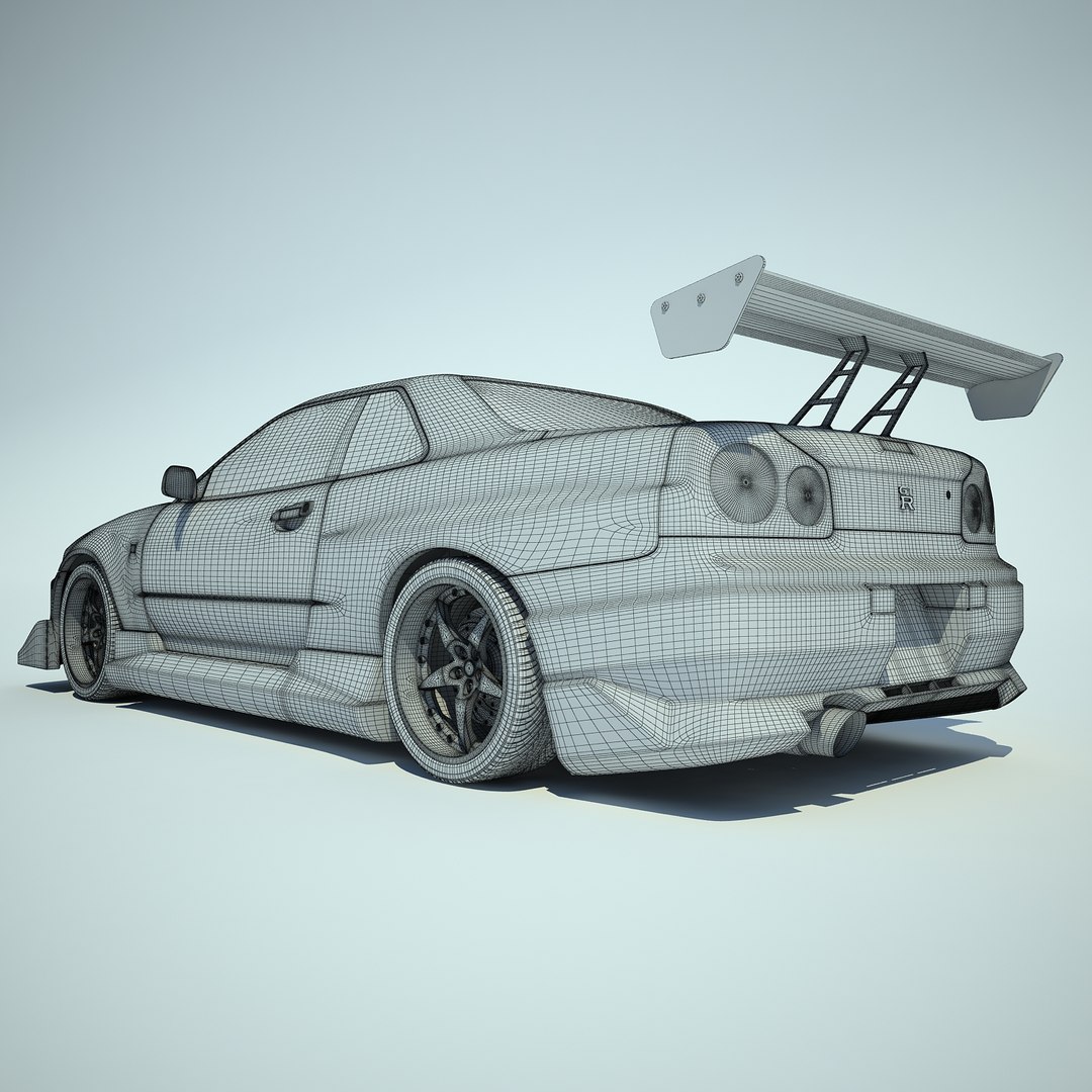 nissan skyline 3d model