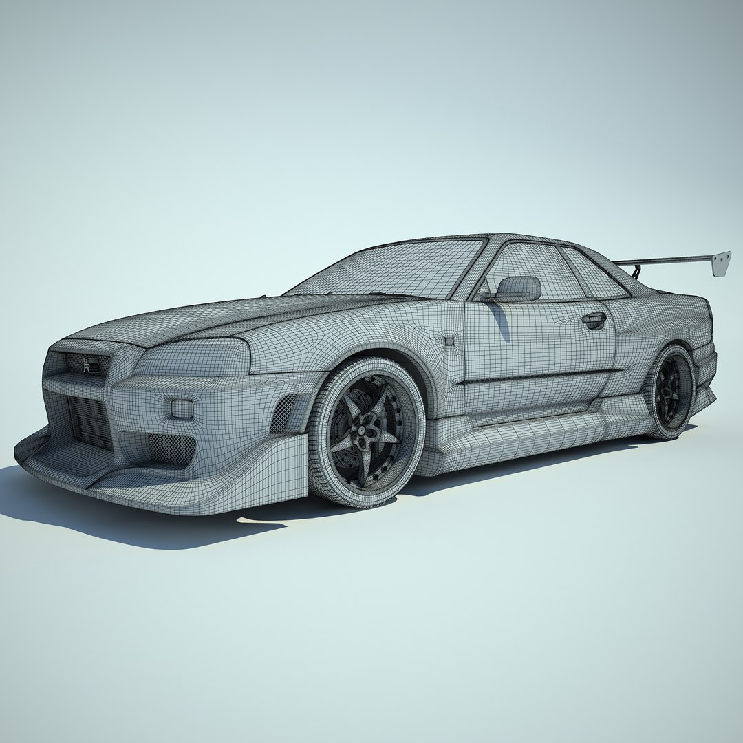 nissan skyline 3d model