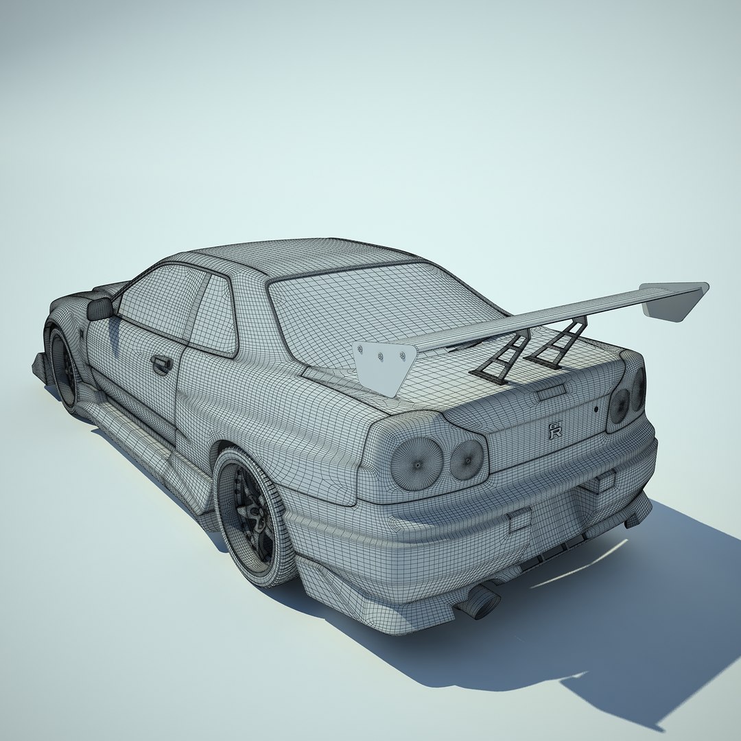 nissan skyline 3d model