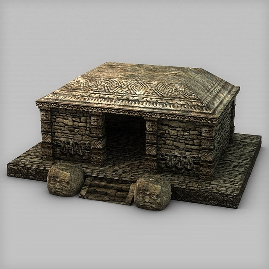 3d Model Ancient Stone Temple