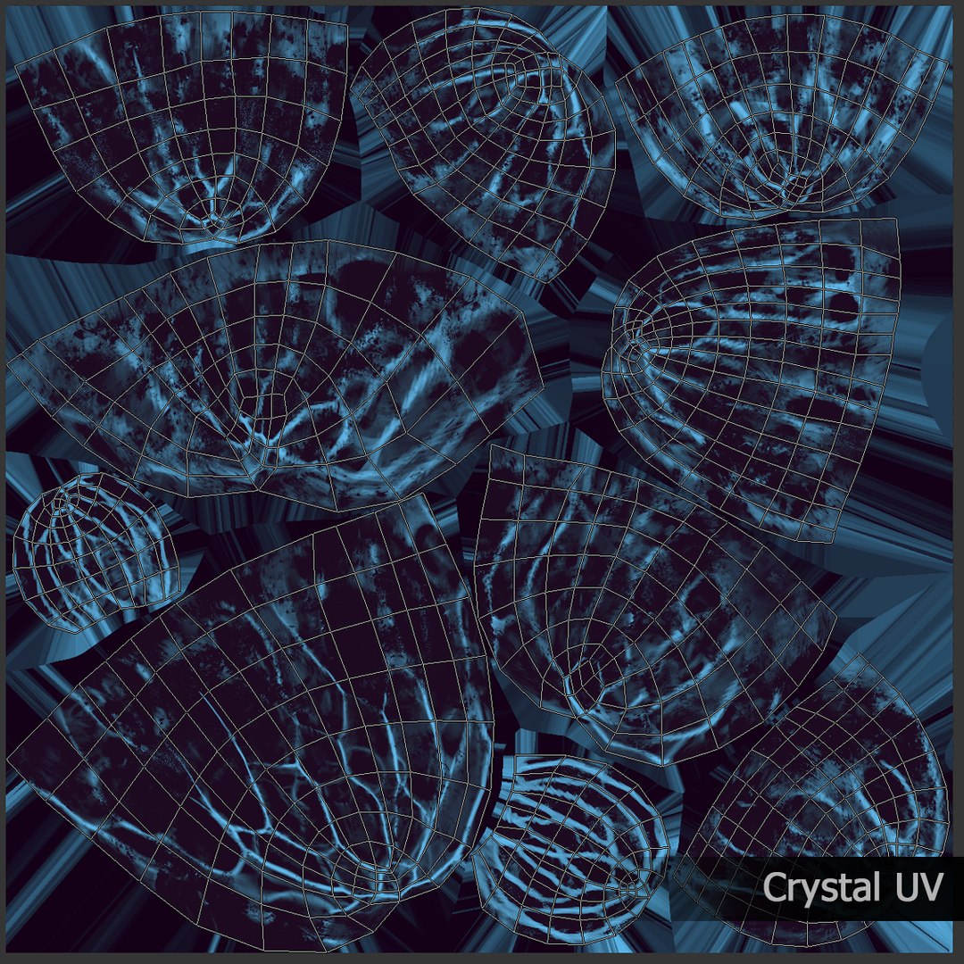 Realistic Crystal Blue 3D Model - TurboSquid 1387160