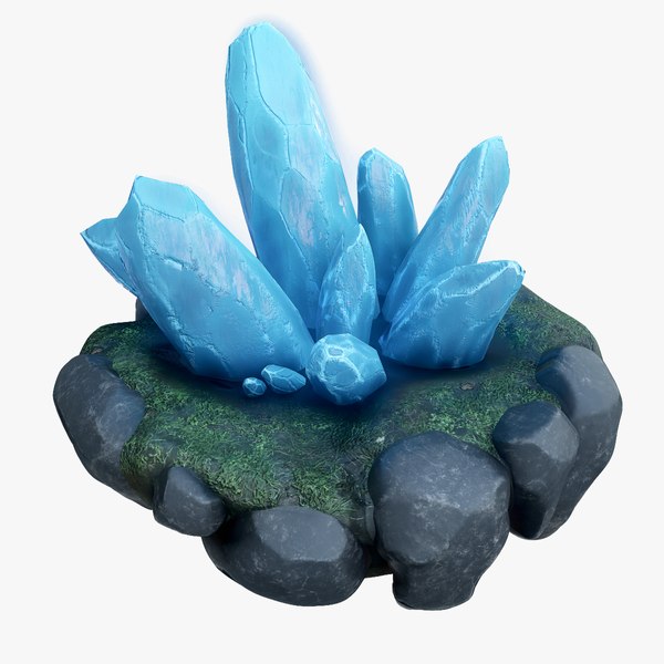 3d model floating island rock
