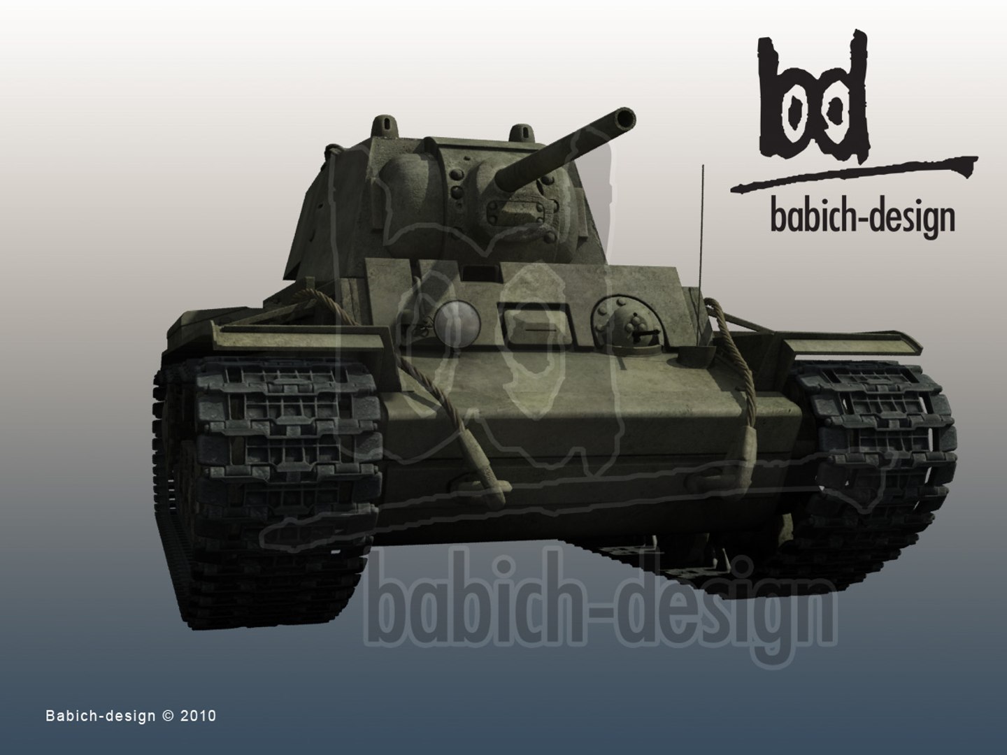 Soviet Tank Kliment Voroshilov 3d Model