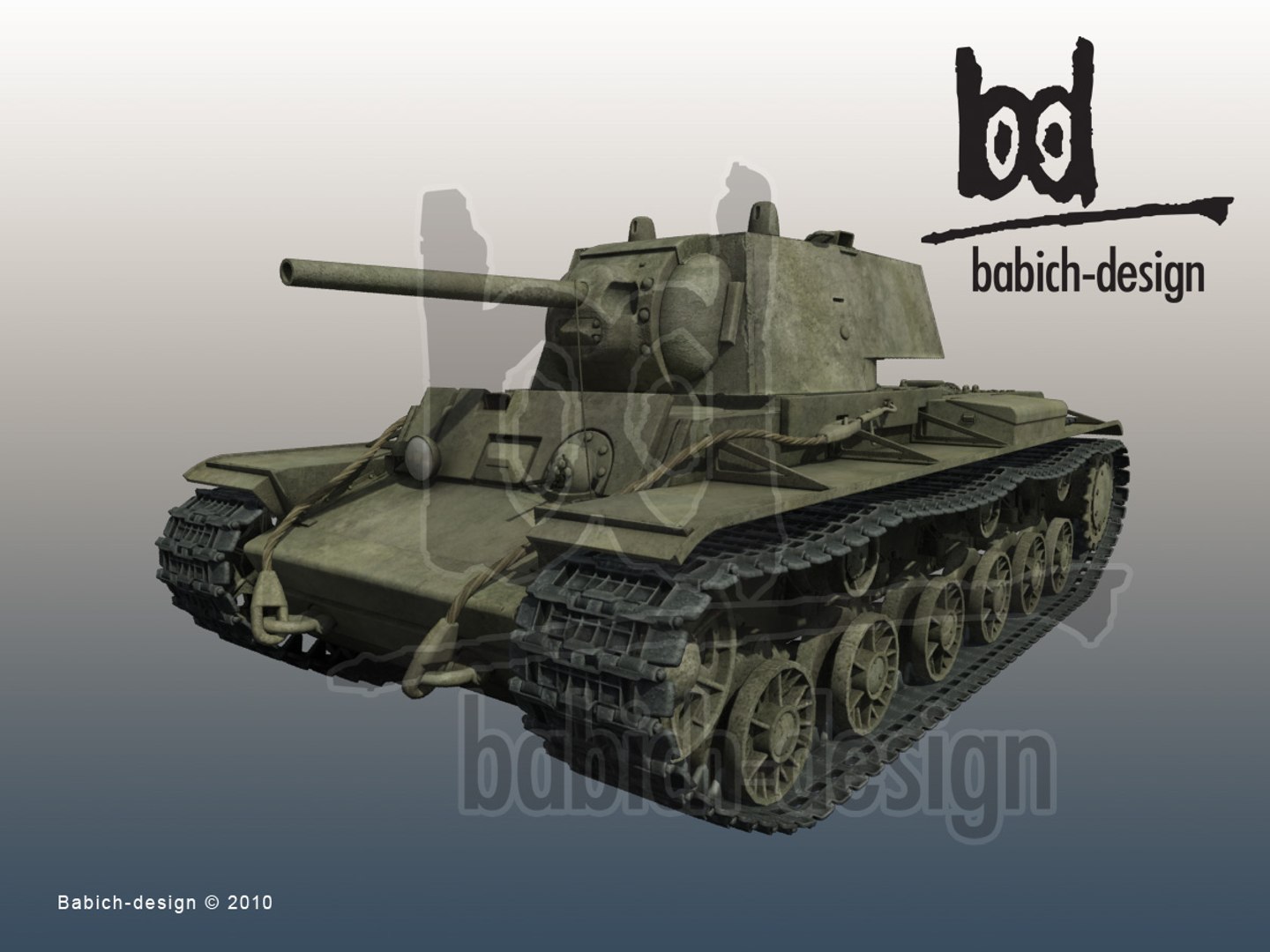 Soviet Tank Kliment Voroshilov 3d Model