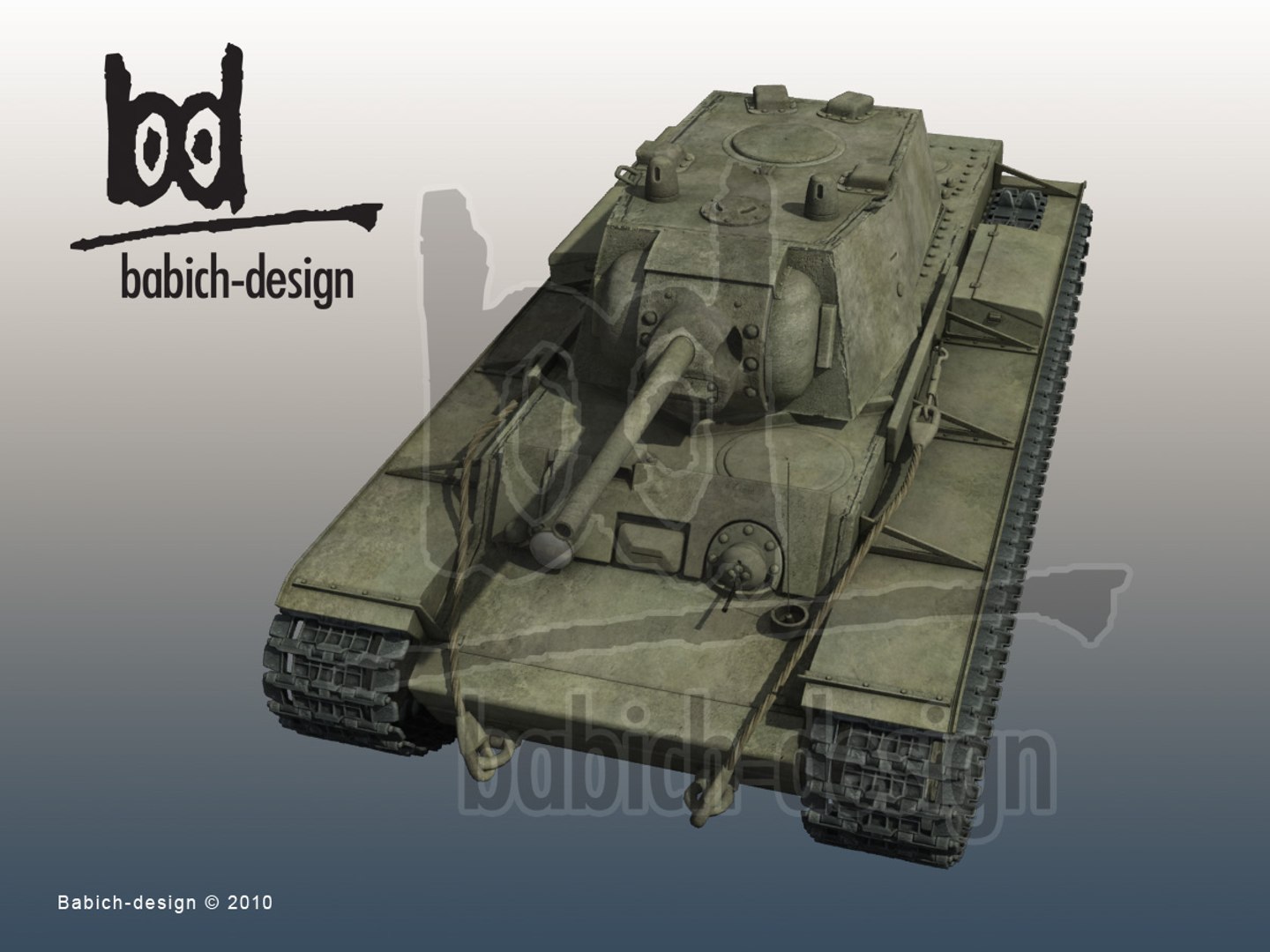 Soviet Tank Kliment Voroshilov 3d Model