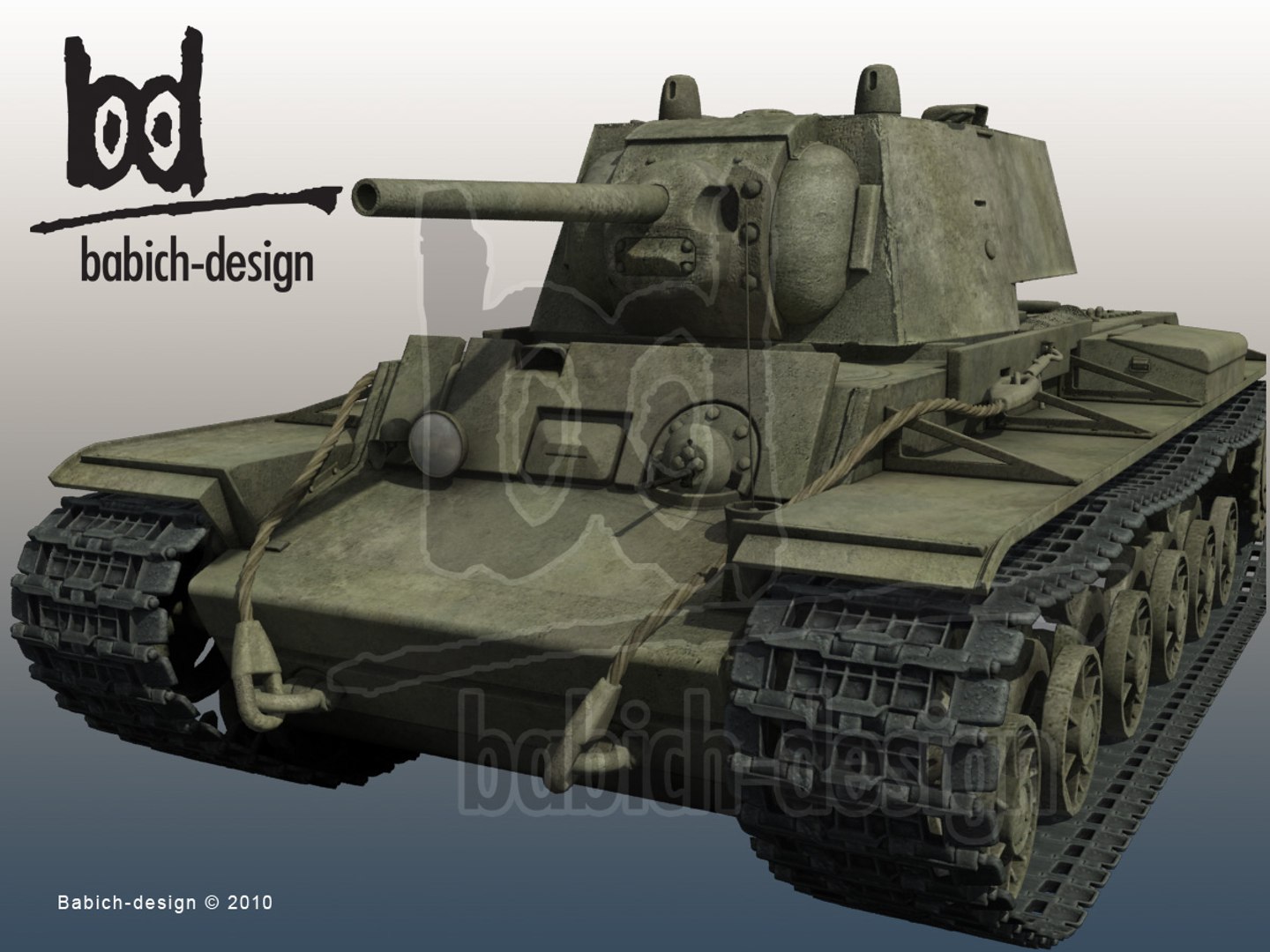 Soviet Tank Kliment Voroshilov 3d Model