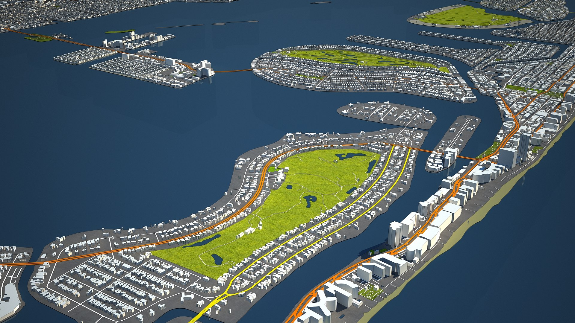 Miami Skyline 3D Model - TurboSquid 1514335