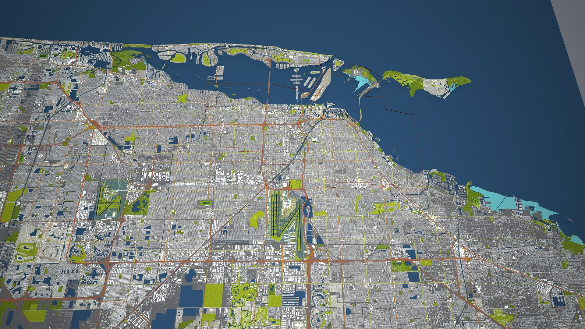 Miami Skyline 3D Model - TurboSquid 1514335
