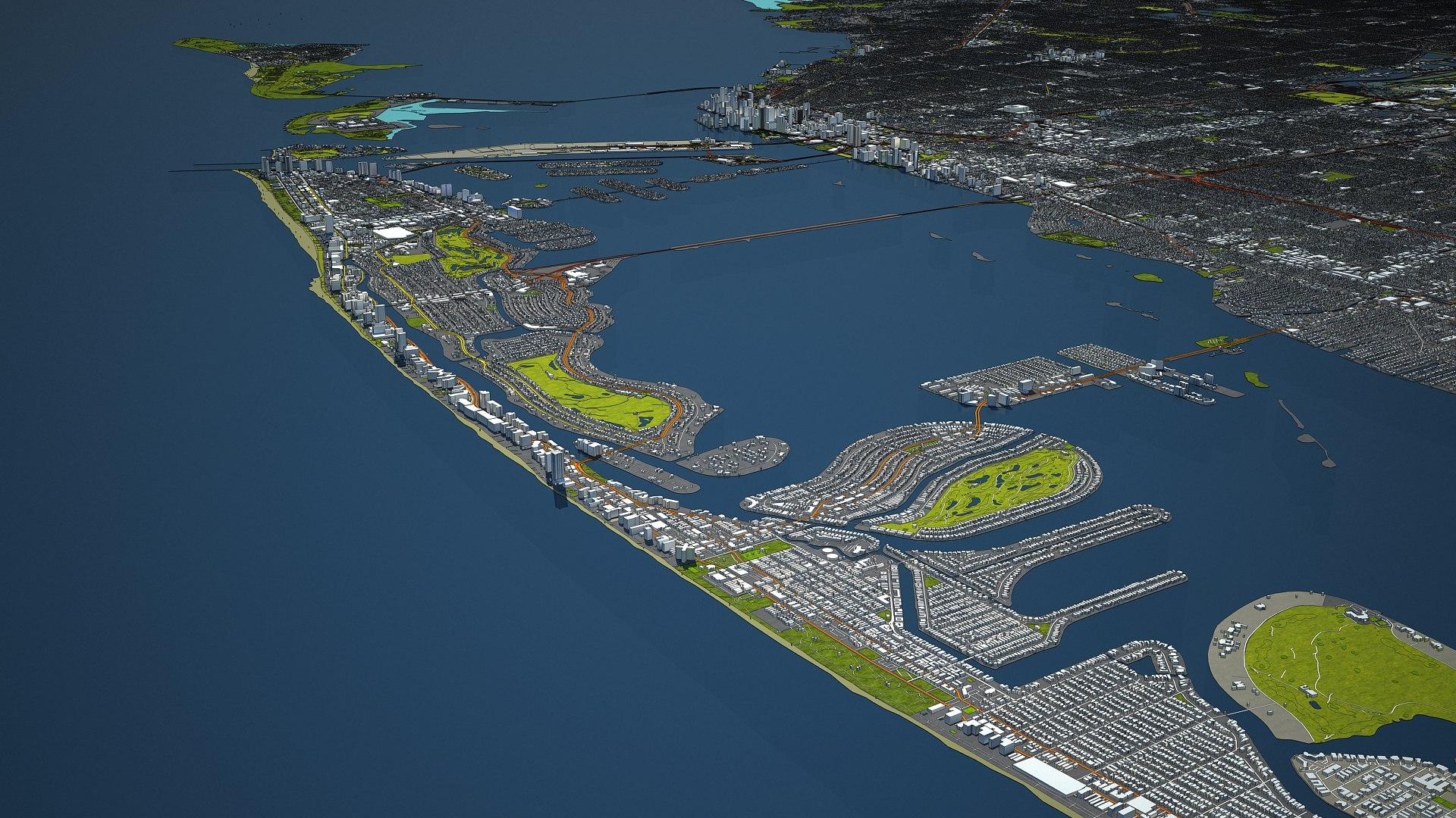 Miami Skyline 3D Model - TurboSquid 1514335