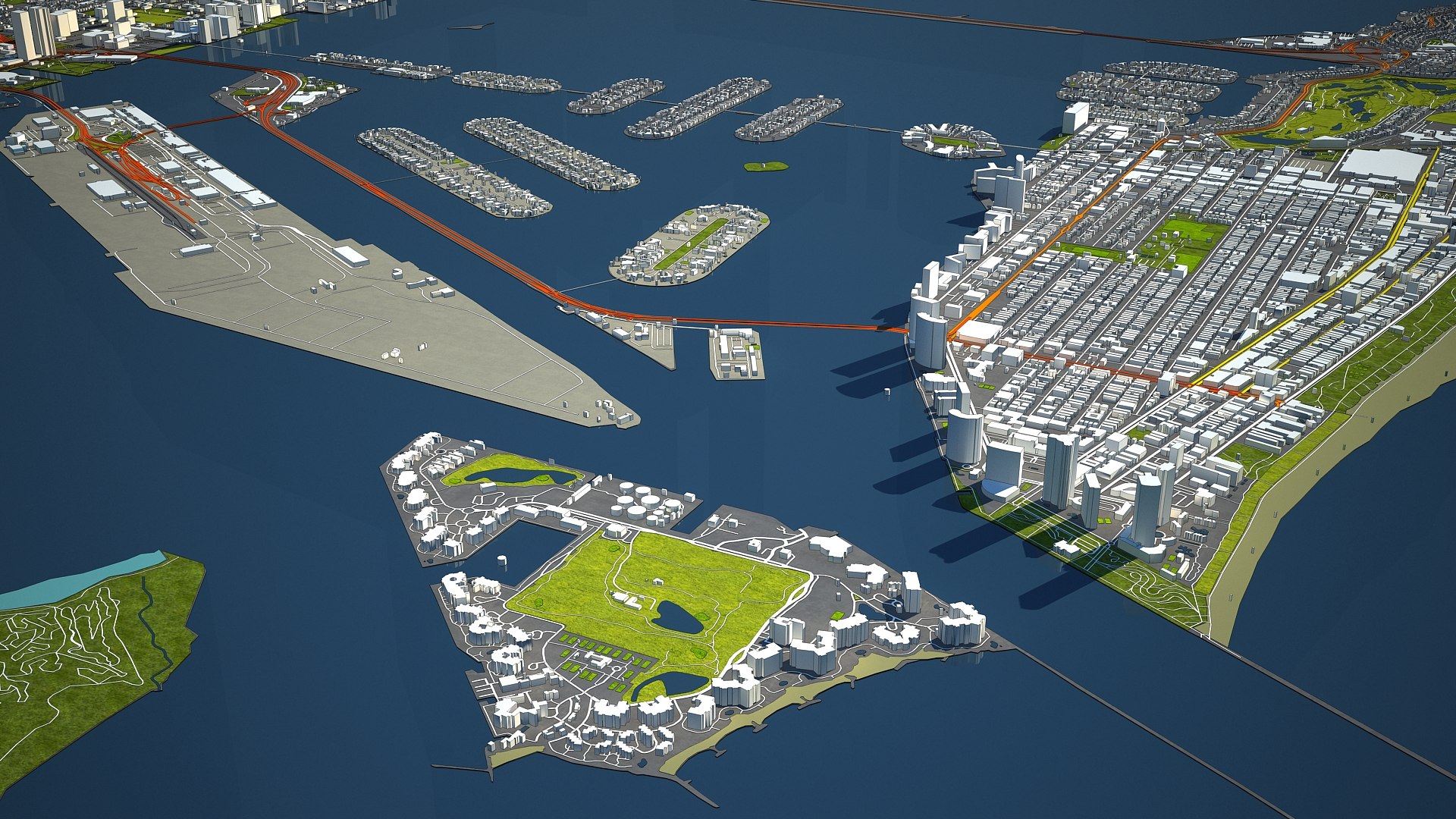 Miami Skyline 3D Model - TurboSquid 1514335