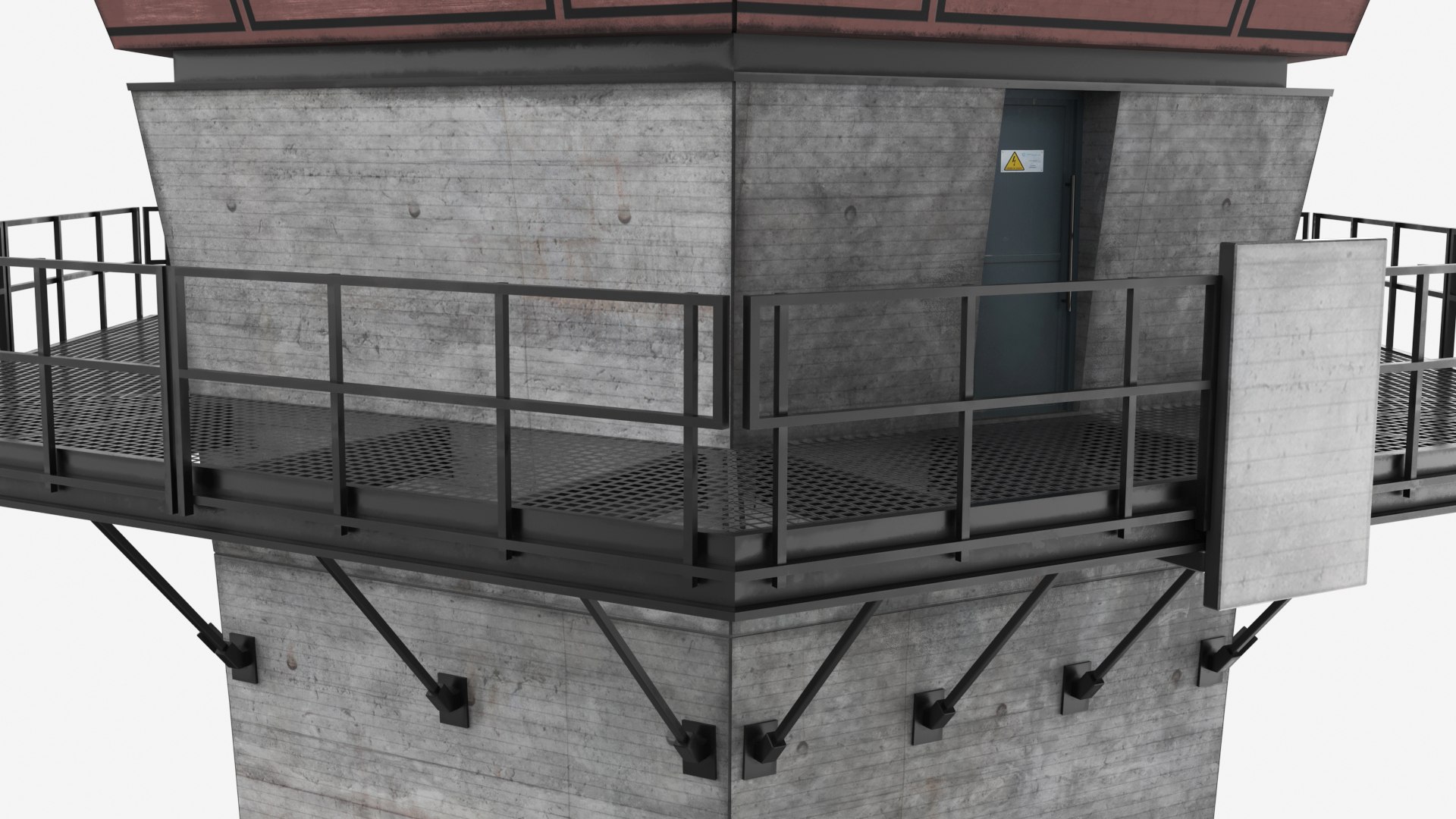 Runway And Airport Control Tower Model - TurboSquid 2317708