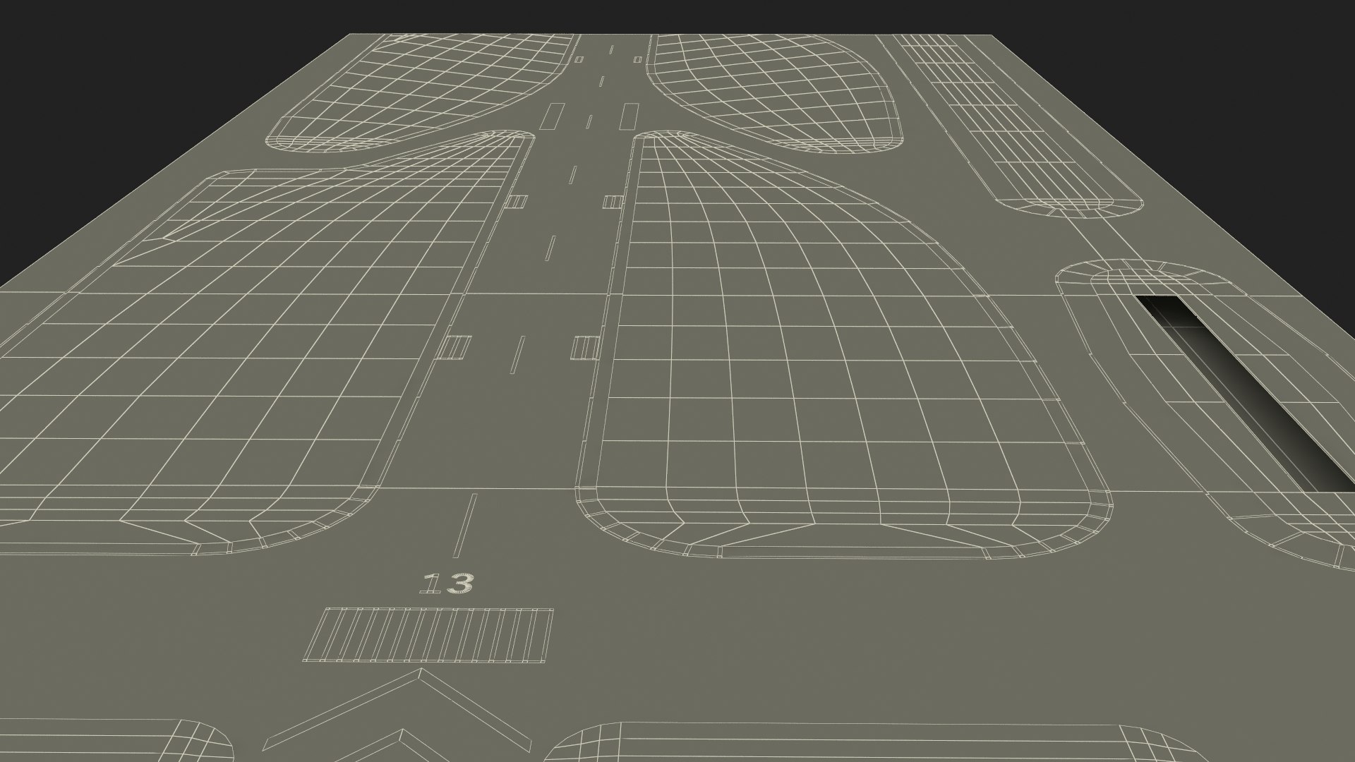 Runway And Airport Control Tower Model - TurboSquid 2317708