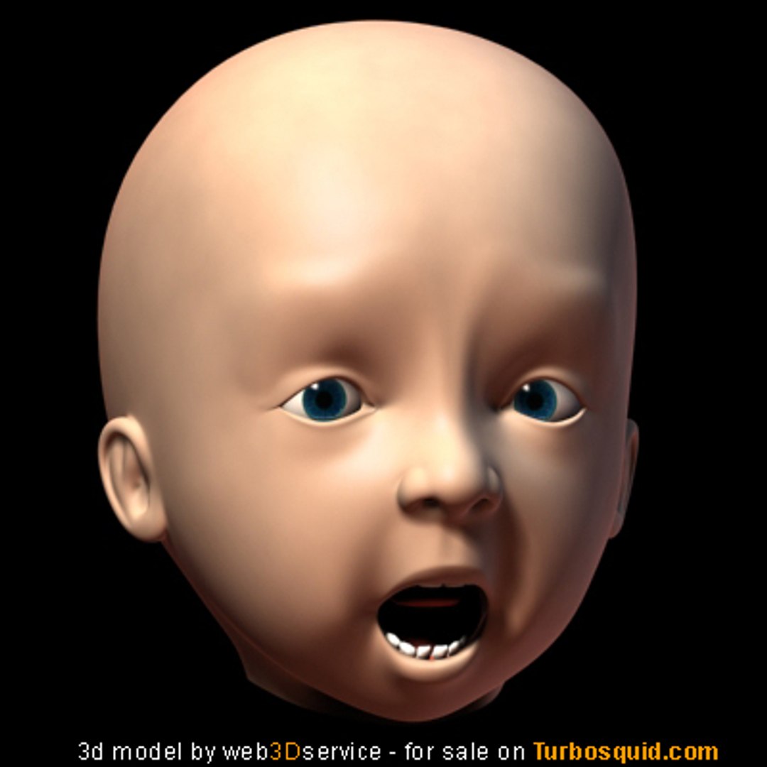 Baby Head 3d Model