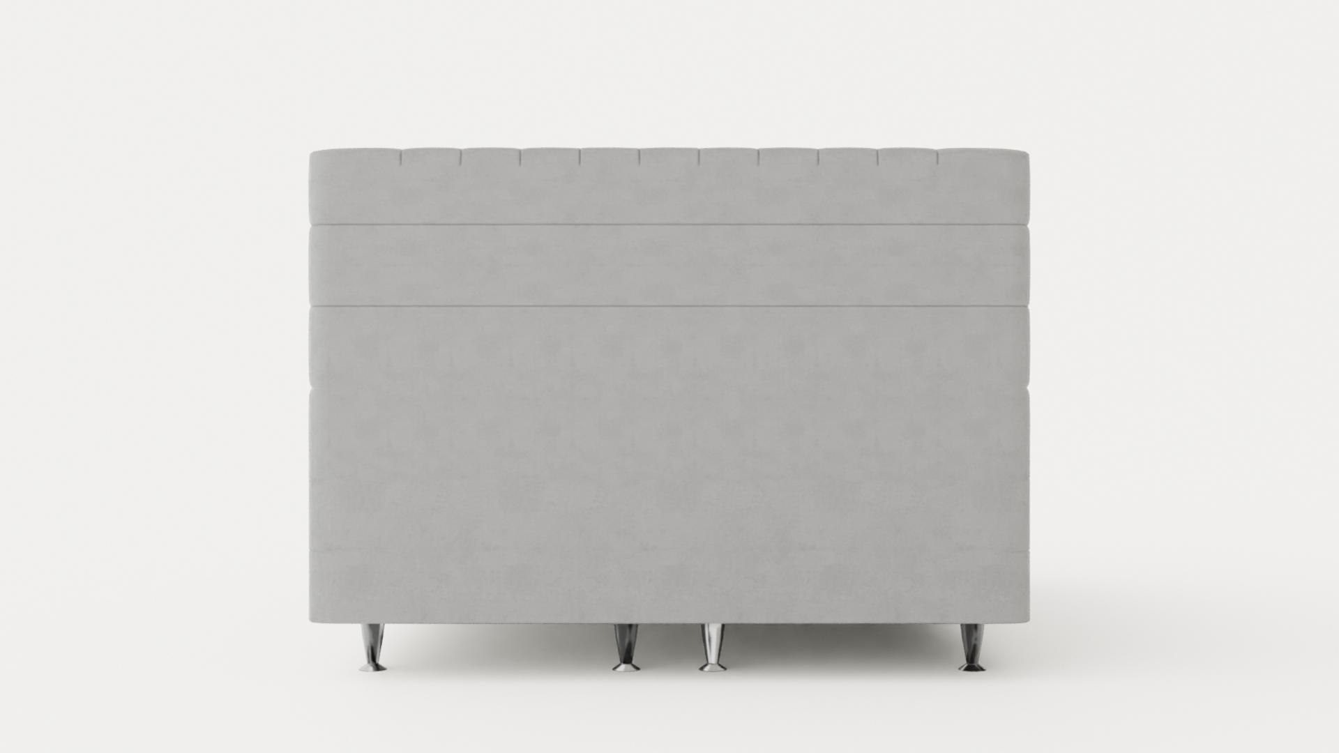 3D Celine Bed Package 160x200cm Gray Velvet Model - TurboSquid 2232669