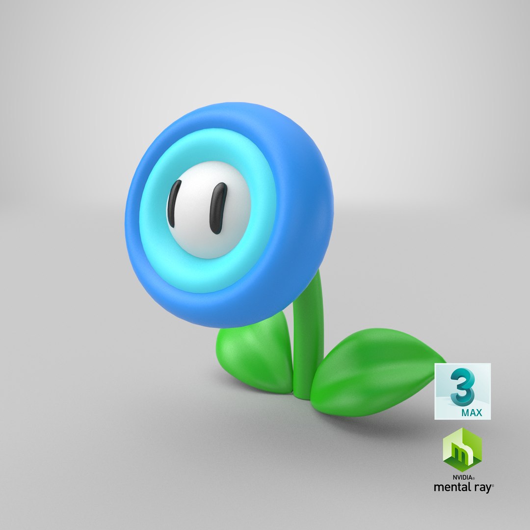 Super Mario Ice Flower 3D - TurboSquid 1565159
