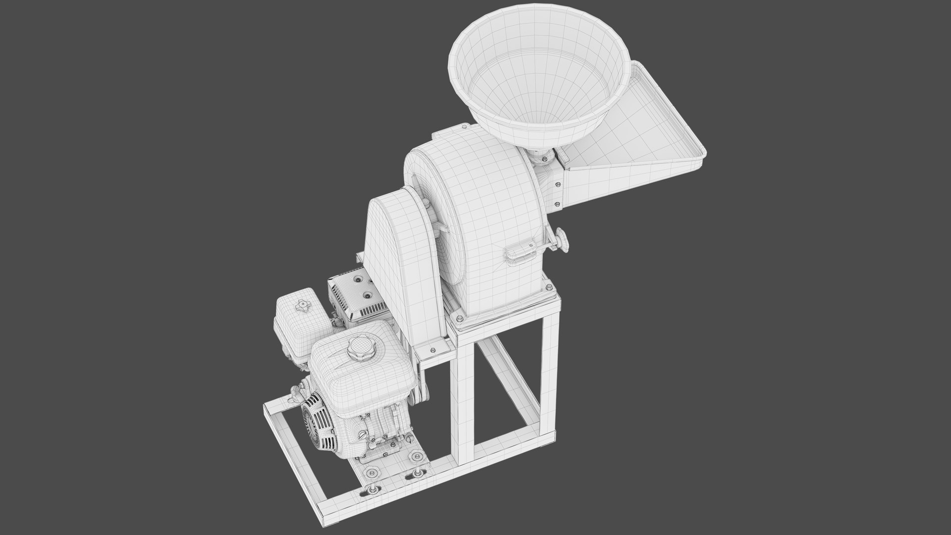 3D Grinder with Engine model - TurboSquid 2061722