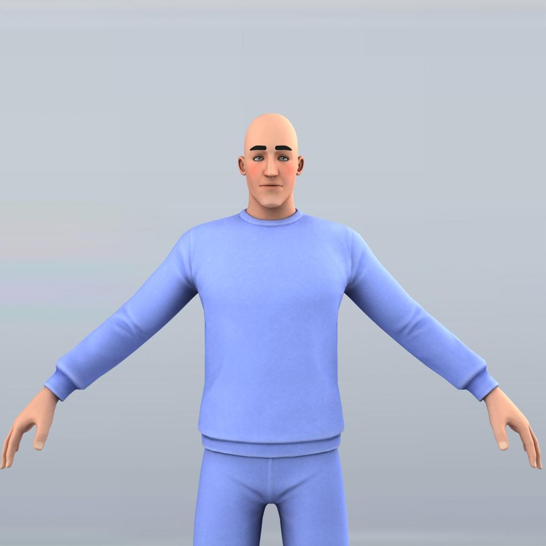 Stylized Simple Character Rigging 3D Model - TurboSquid 1628226