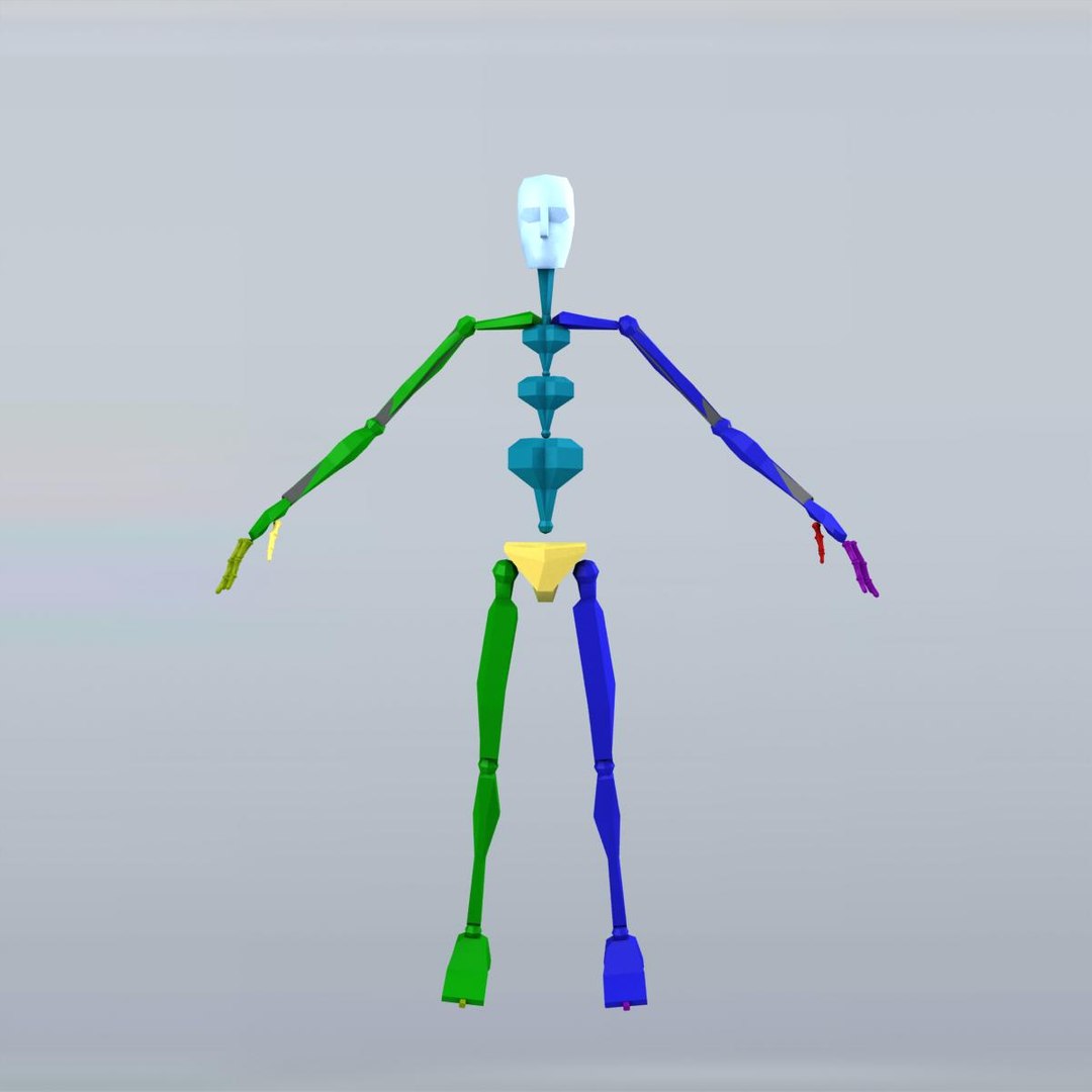 Stylized Simple Character Rigging 3D Model - TurboSquid 1628226