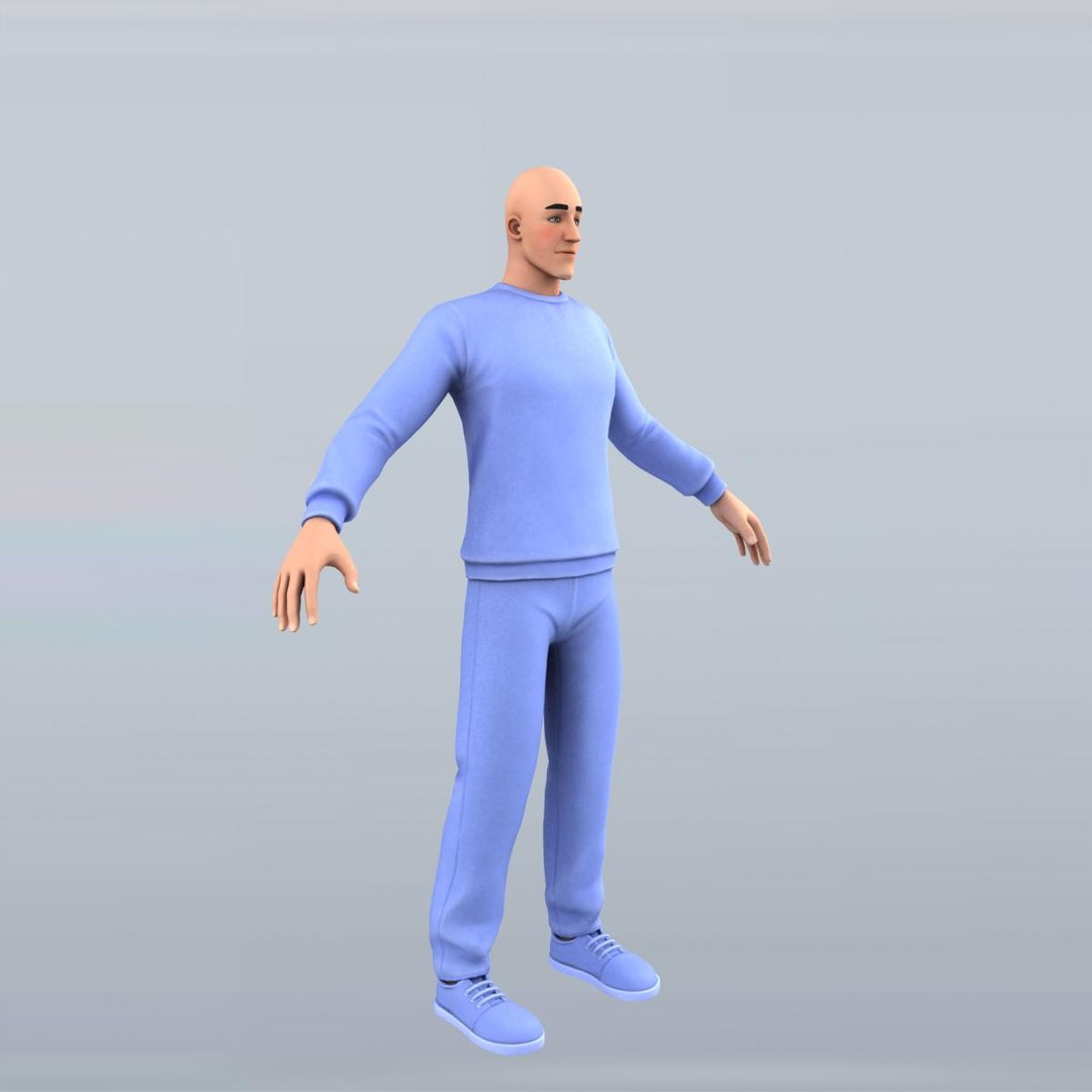 Stylized Simple Character Rigging 3D Model - TurboSquid 1628226