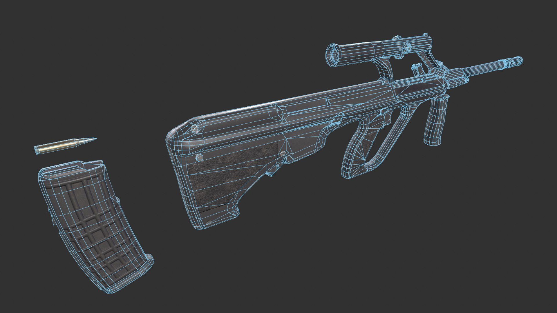 Steyr Aug 3D model - TurboSquid 2046661