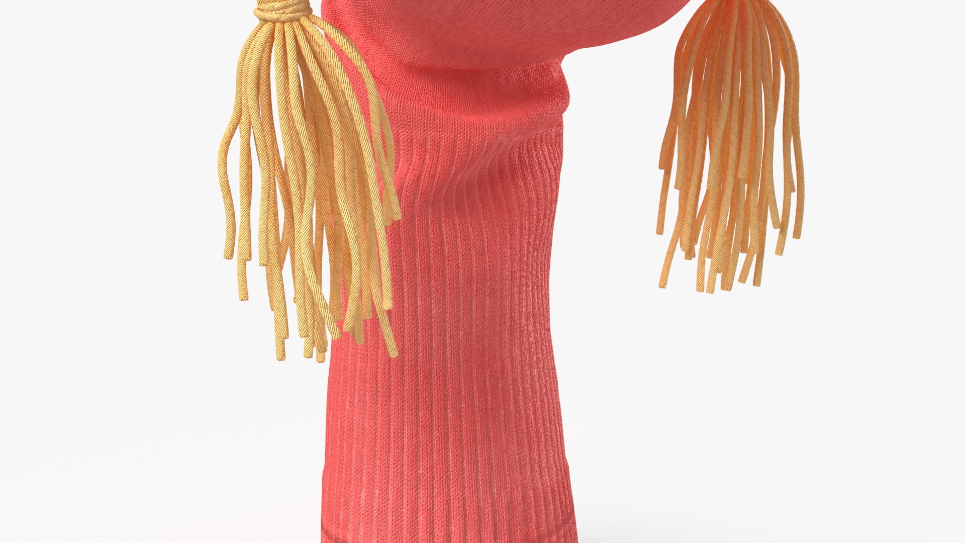 Sock Puppet Character Pink Girl Smiling Pose 3D Model - TurboSquid 2270263