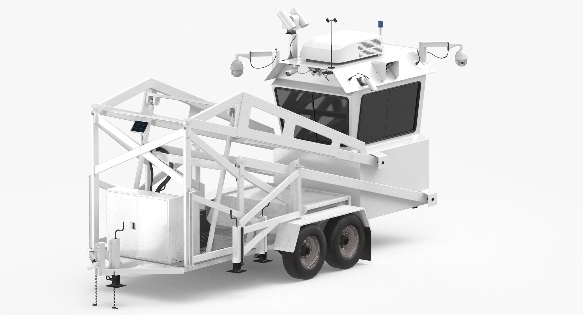 3D Mobile Police Tower - TurboSquid 1864468