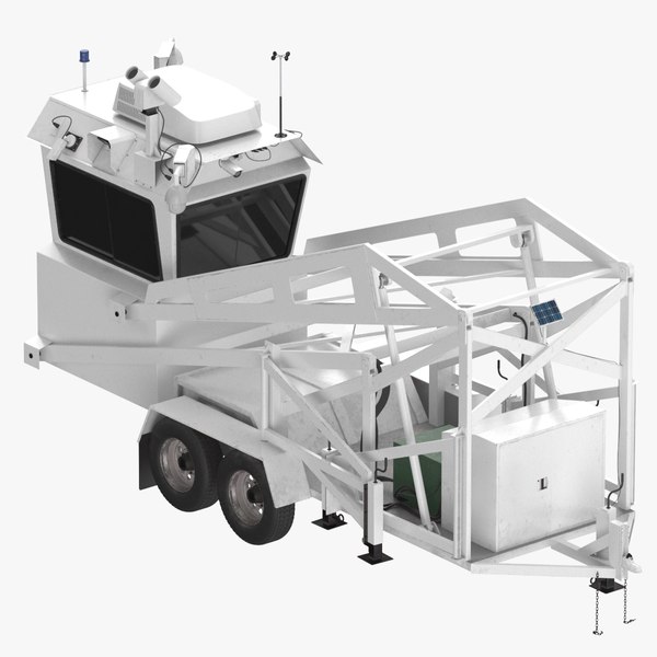 3D Mobile Police Tower - TurboSquid 1864468