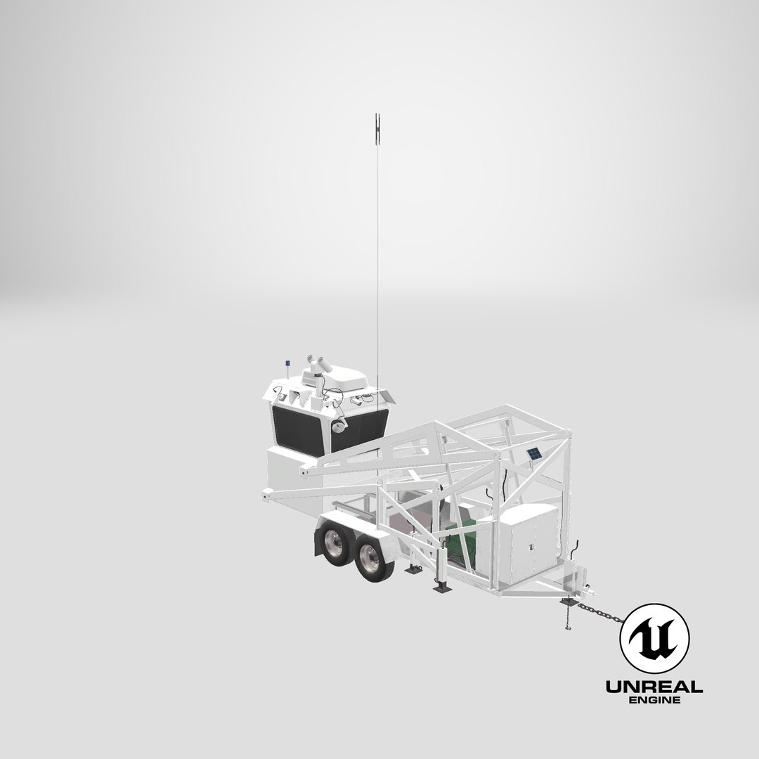 3D Mobile Police Tower - TurboSquid 1864468